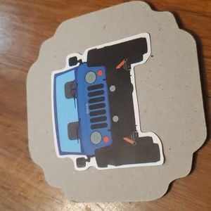 Other | Blue Jeep Sticker | Poshmark